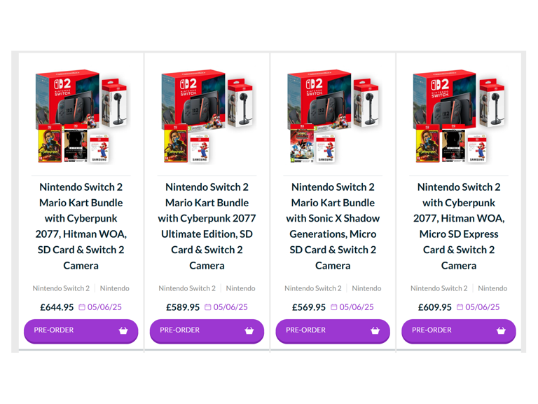 Nintendo Switch 2 UK pre-orders live: Consoles in stock now at Very ...