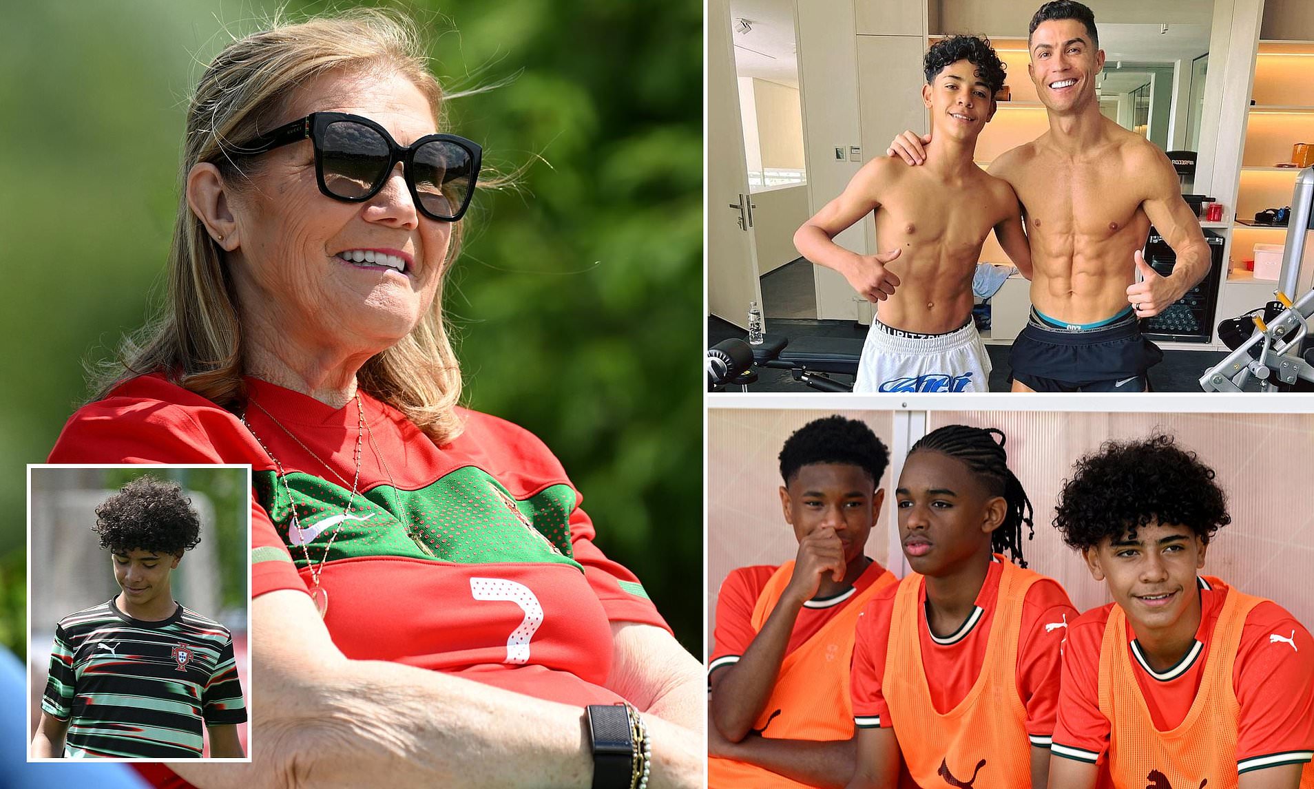 Cristiano Ronaldo's mother proudly watches on as Portugal legend's son ...