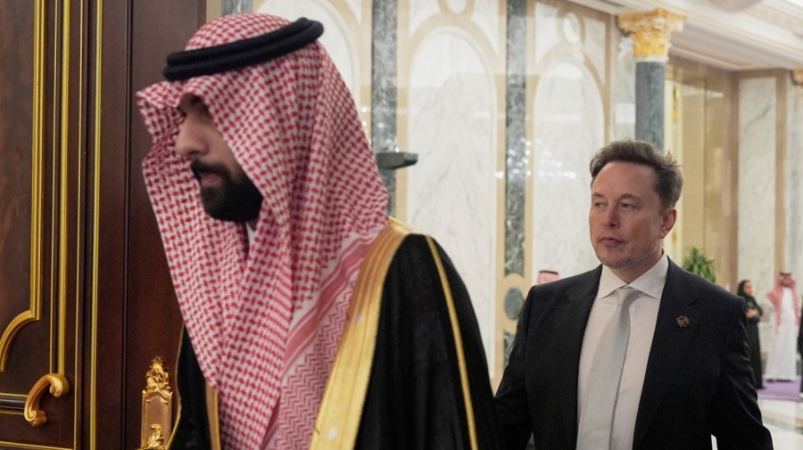 Musk joins Trump on Saudi trip