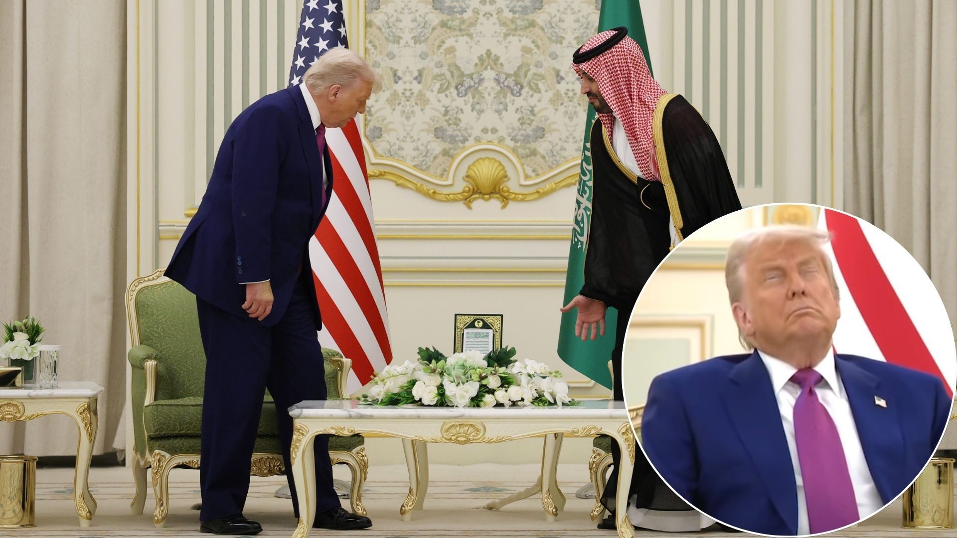 Trump dozed off next to Mohammed bin Salman in viral moment