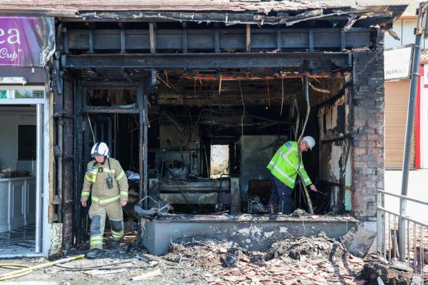 Owners of cleaners 'devastated' after fire ripped through their shop