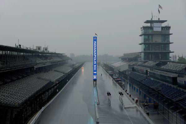 Rain delays first day of practice for 109th Indianapolis 500