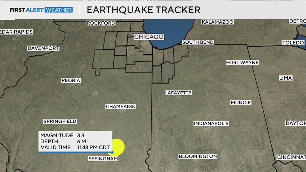 3.3 magnitude earthquake confirmed in Central Illinois