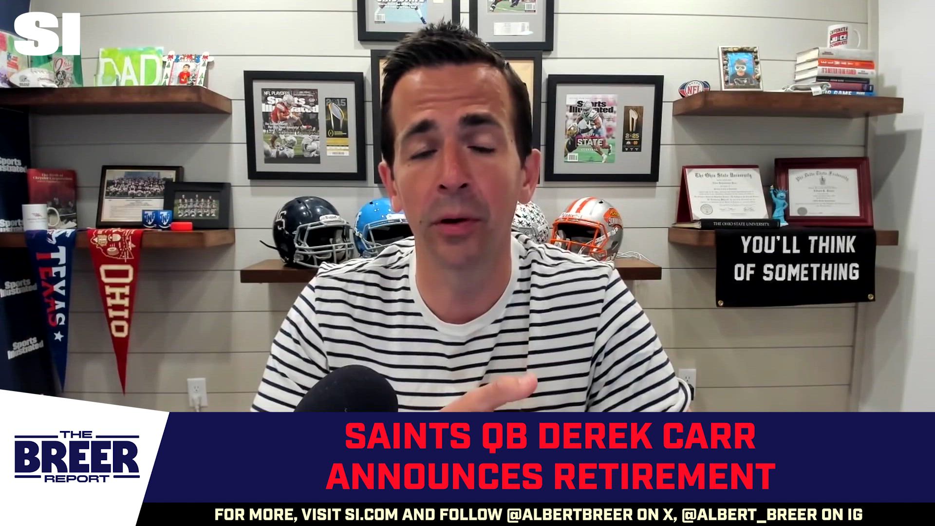 Albert Breer Talks Derek Carr’s Retirement