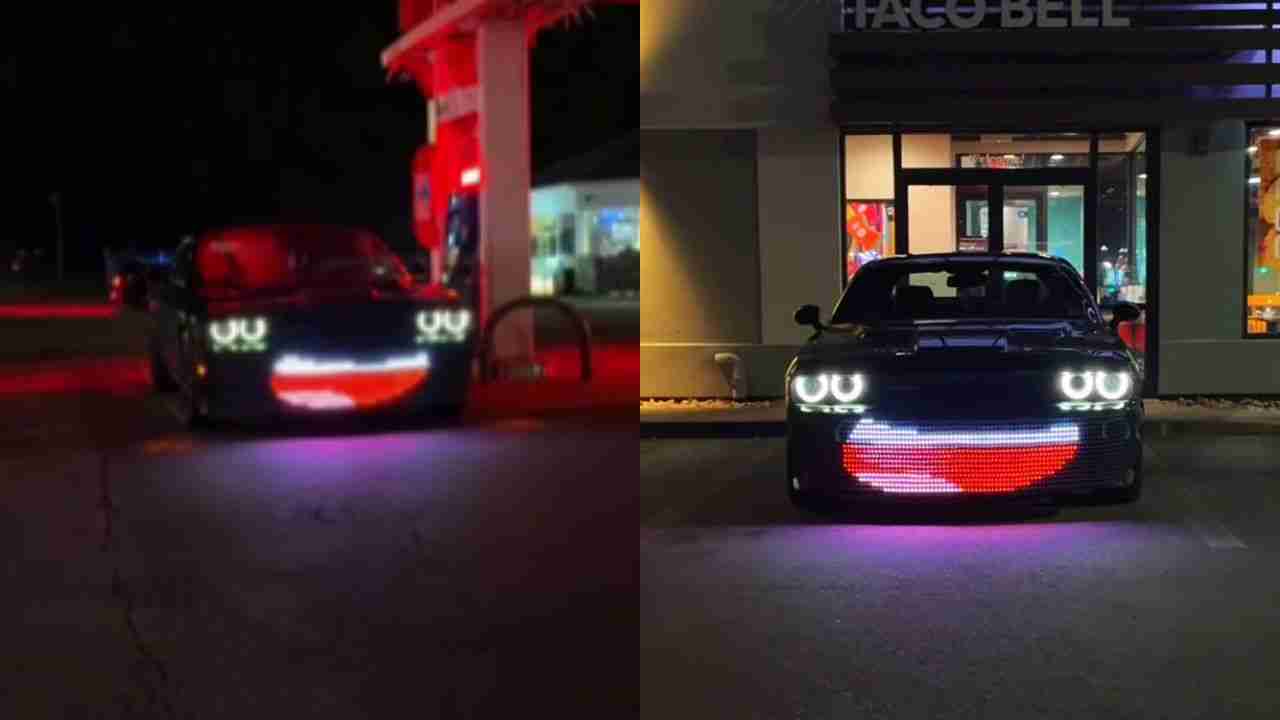 Dodge Challenger with LED “mouth” that sings becomes a hit on the ...