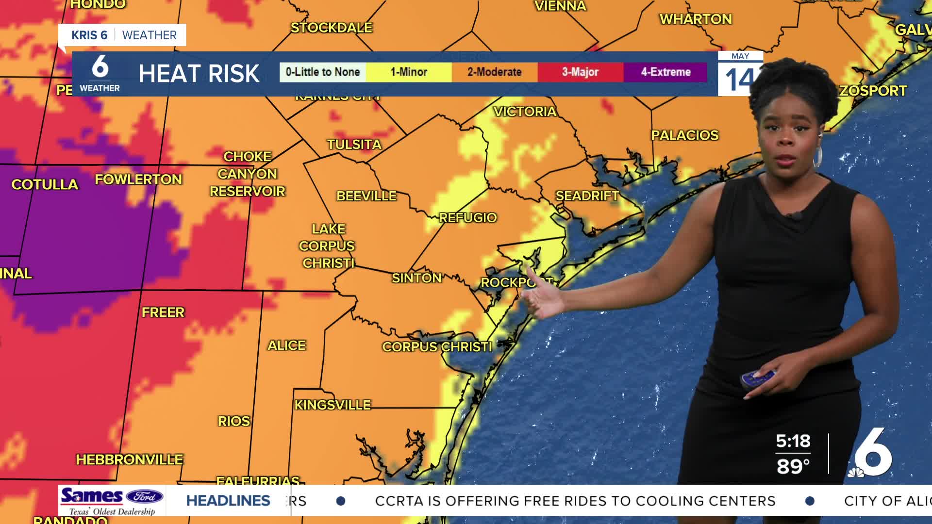 Oppressive heat continues: Near record temps and heightened heat risk