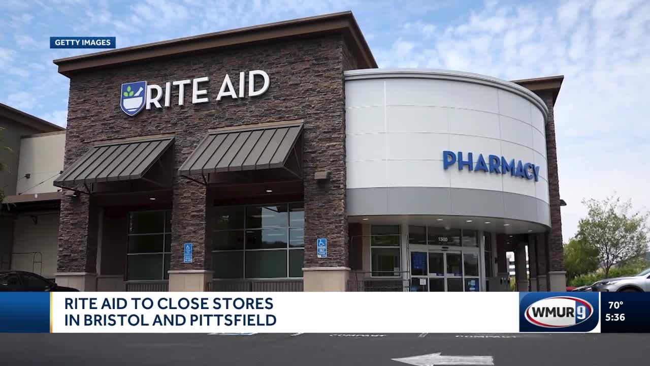 Rite Aid to close stores in Bristol and Pittsfield