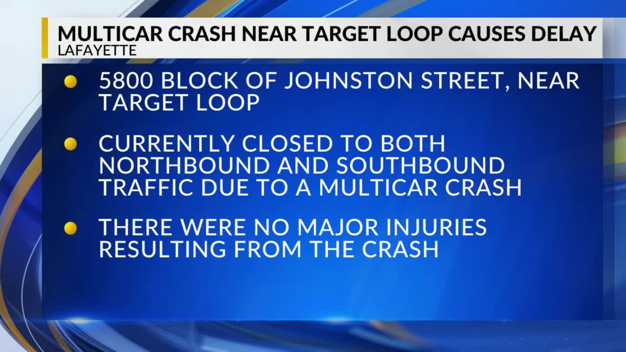 Multicar crash near Target Loop causes delay