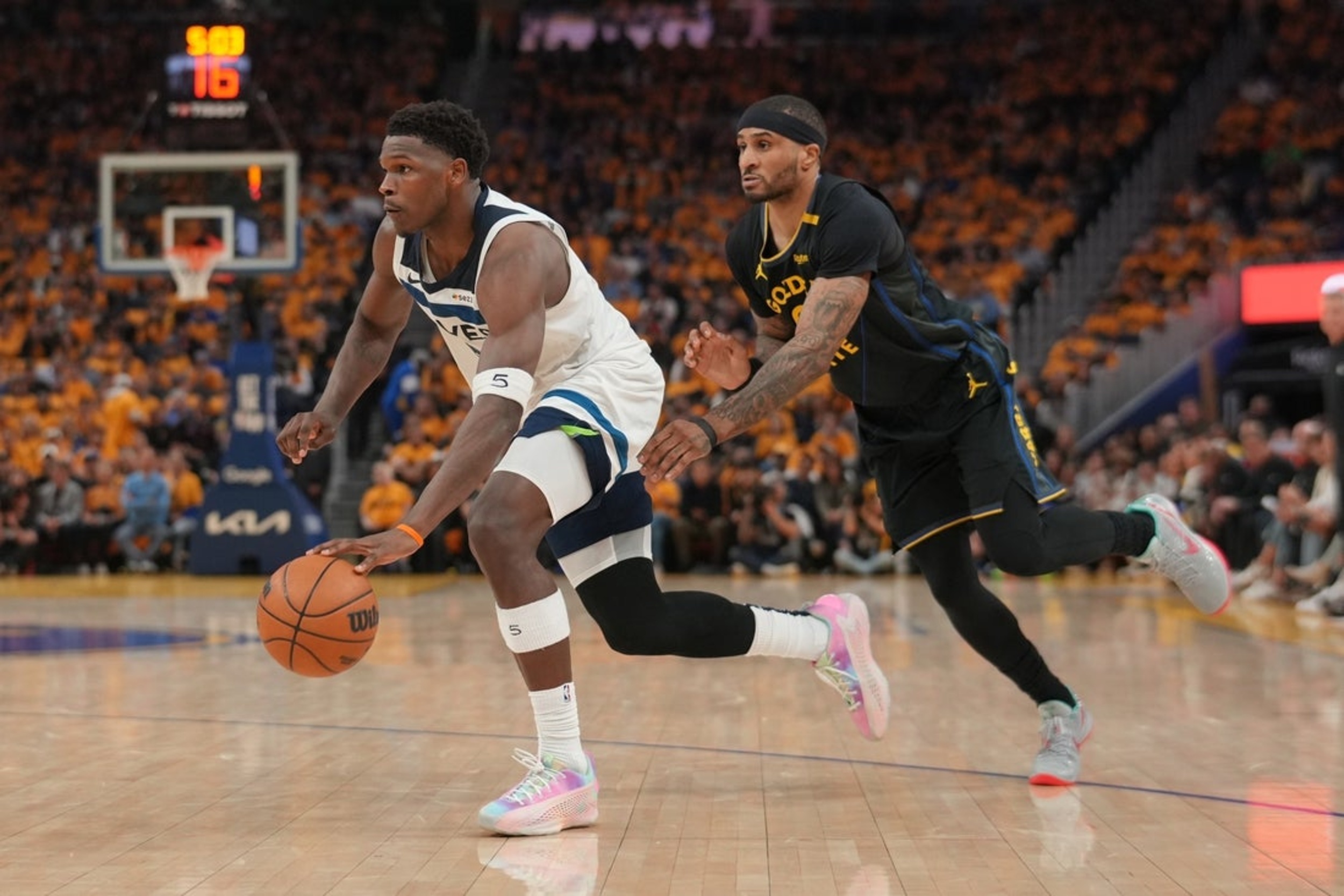 Anthony Edwards, Wolves on cusp of eliminating struggling Warriors