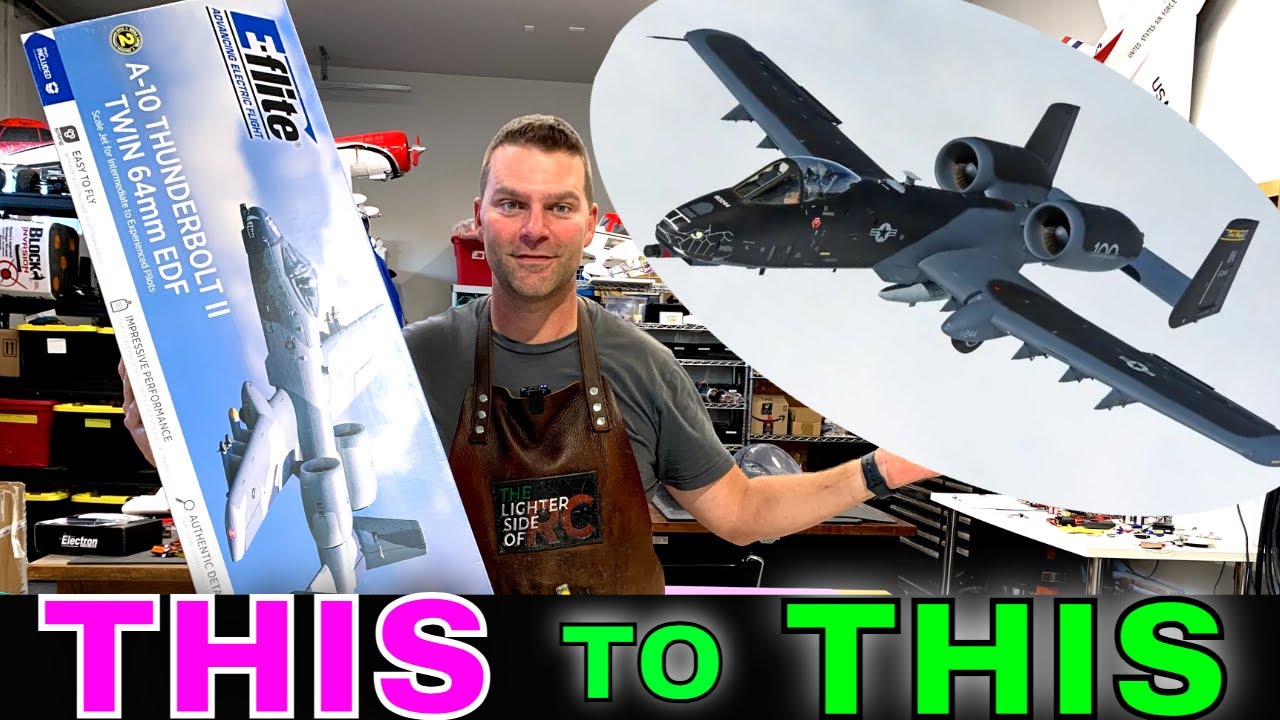 Let's Turn This into This – Eflite 64mm A10 Black Snake Edition Repaint