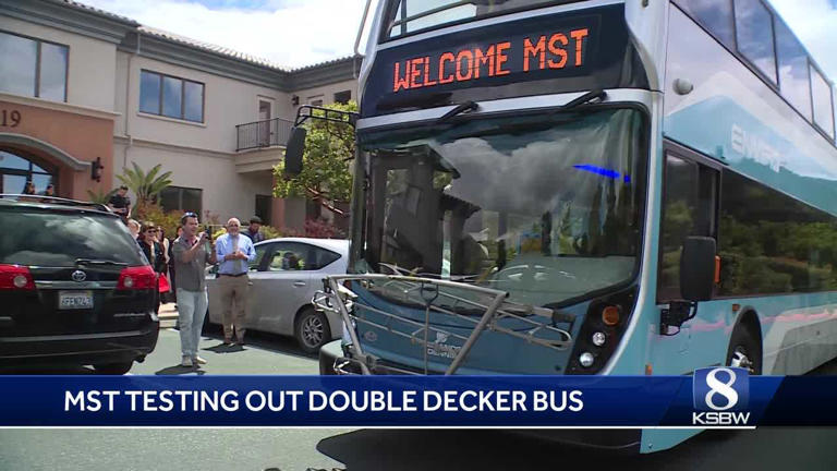 Monterey-Salinas Transit tests double-decker bus for capacity solution
