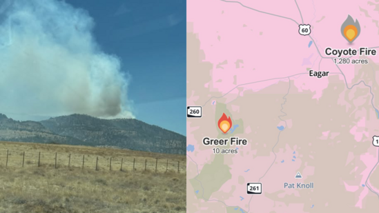 Greer fire map and evacuation updates: 10 acres burned in Arizona ...