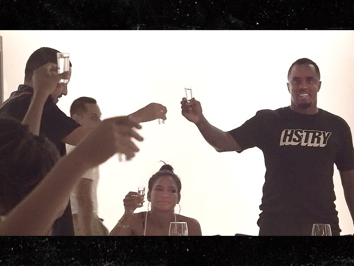 Diddy & Cassie Exclusive Video of Couple at His 48th Birthday Party in ...