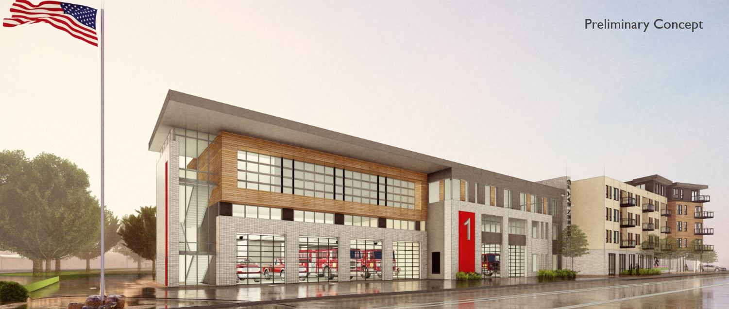 Green Bay committee gets first look at combined fire station, apartment ...