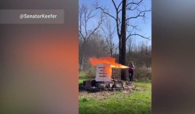 Pennsylvania lawmaker uses flamethrower on Shapiro’s “fantasy budget ...