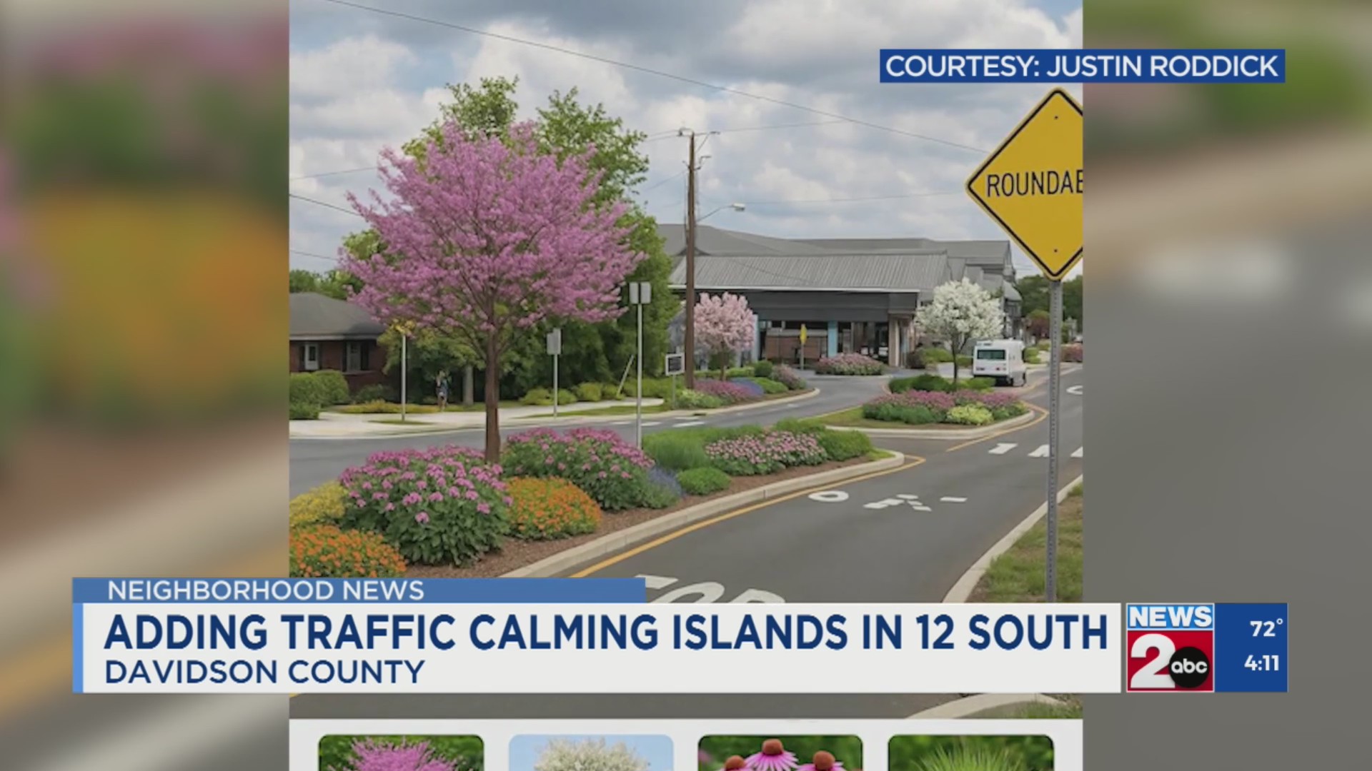 Adding traffic calming islands in 12 South neighborhood