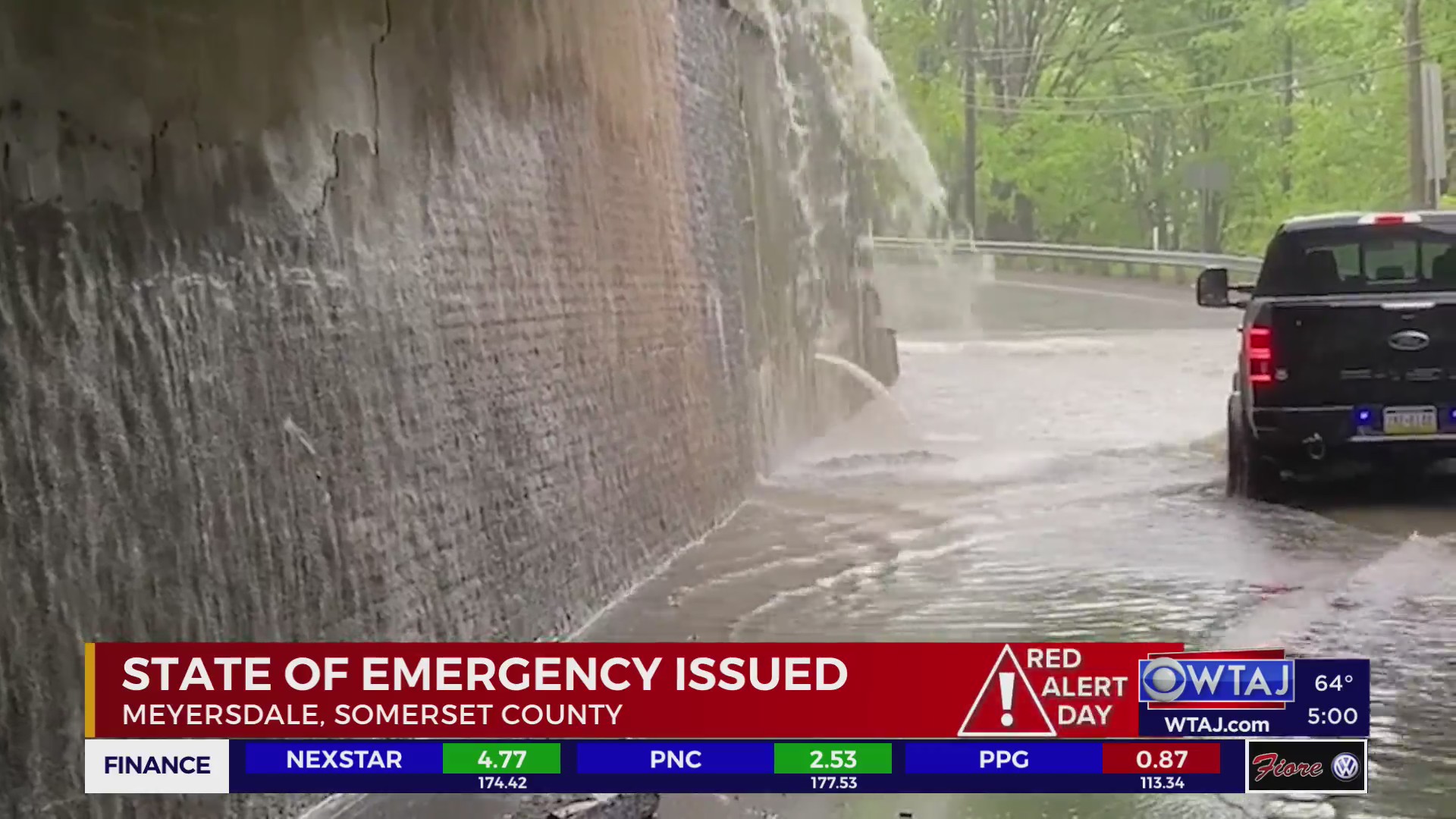 Somerset County community under state of emergency during flash flooding
