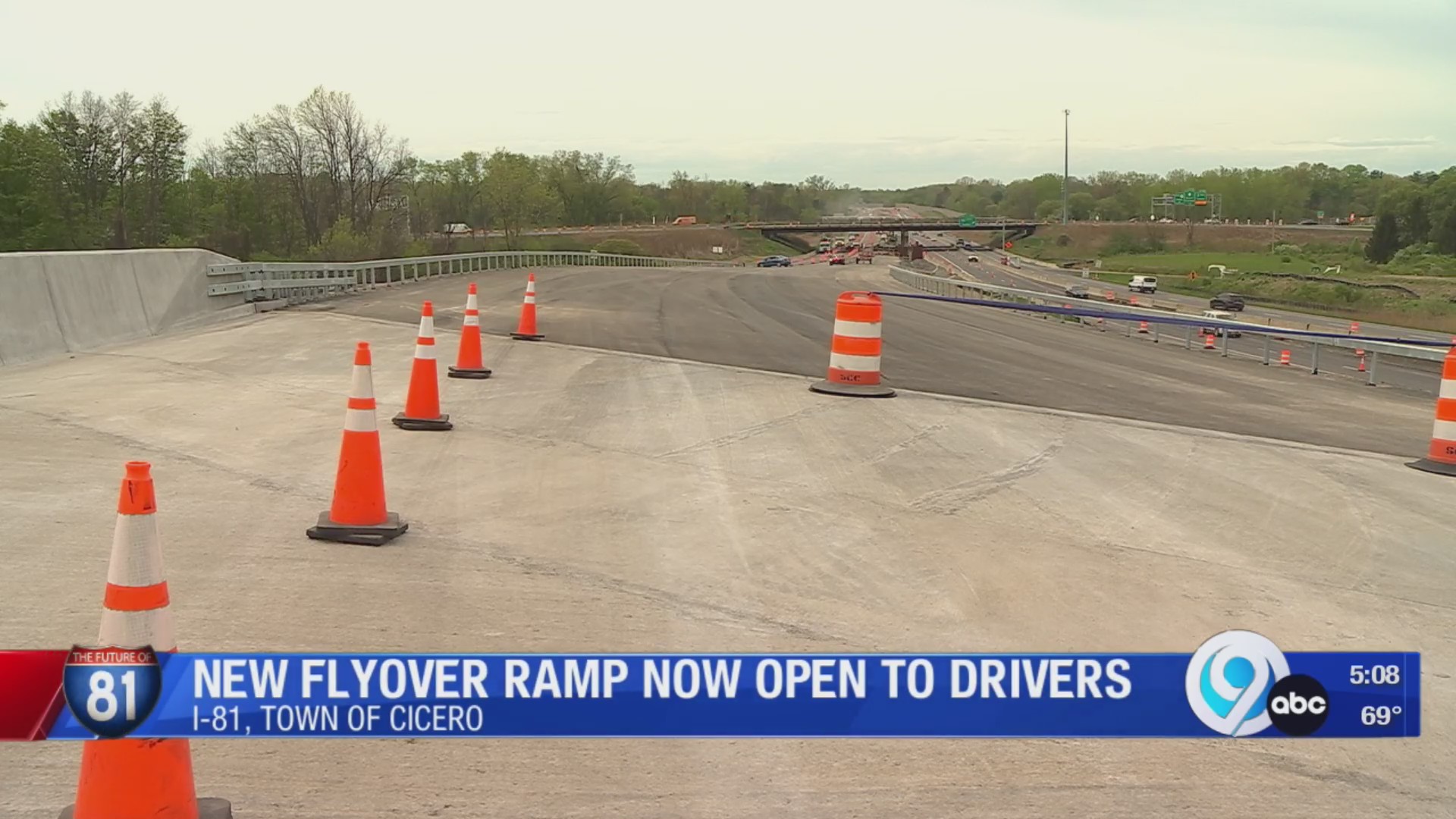 New flyover ramp now open in Cicero as part of the I-81 viaduct project