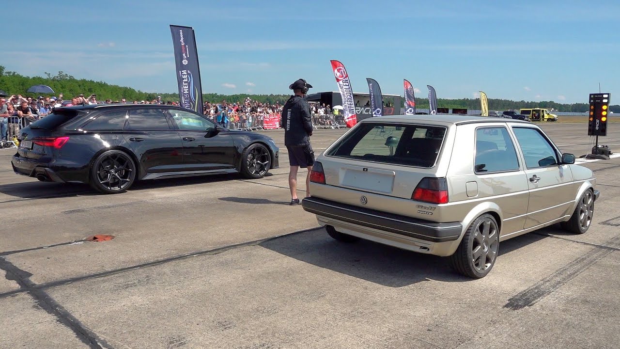 Audi RS6 C8 Avant vs 750HP VW Golf 2 R30 Turbo Syncro – Supercar Wagon ...