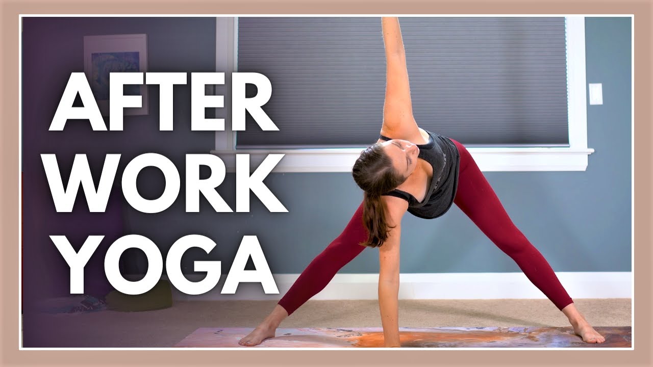 After Work Yoga Stretch 😻 | Relief from Sitting | Gentle Flow with Kittens
