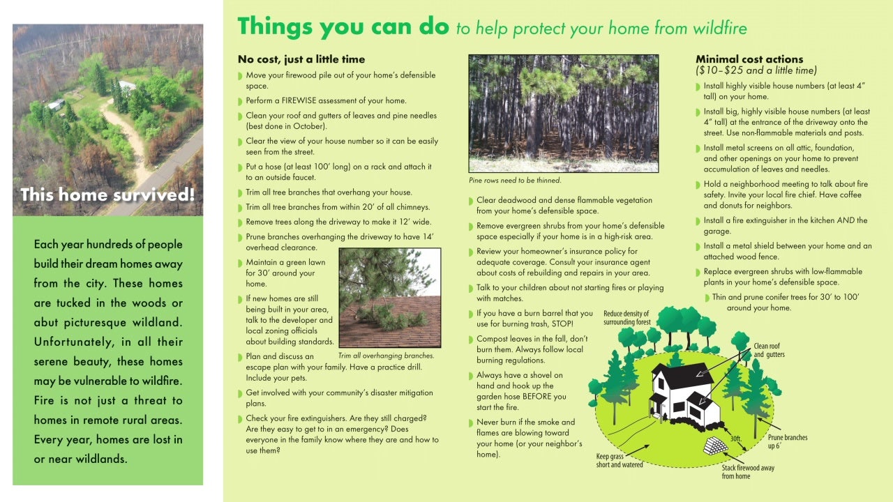 Firewise program teaches cabin owners how to protect property from wildfire