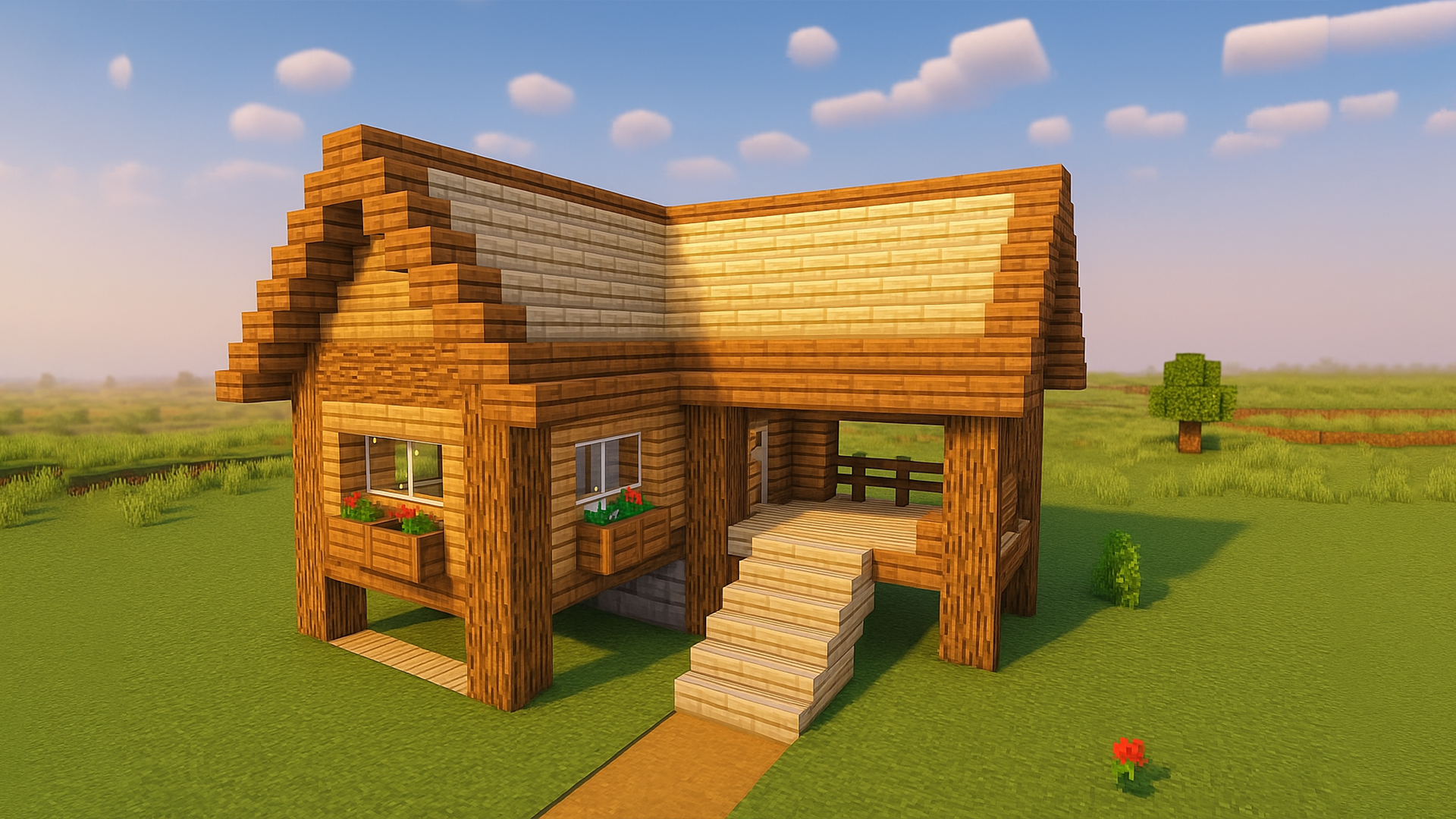 Easy Minecraft Starter House Tutorial – Build a Cozy Home (Beginner ...