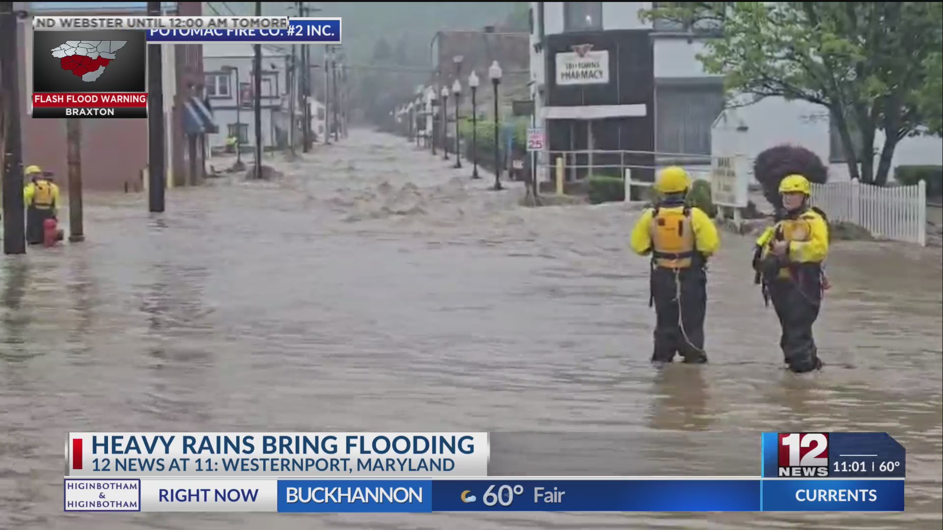 Heavy rains bring flooding to Maryland, Eastern Panhandle