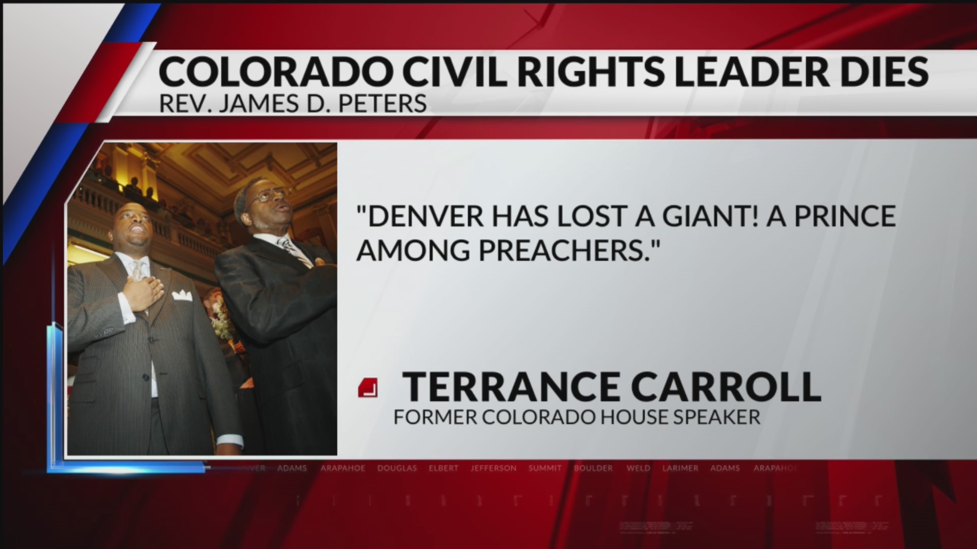 Renowned Black reverend and friend of MLK Jr., Rev. James D. Peters, Jr ...