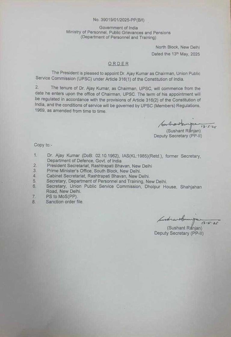 Who is Ajay Kumar? Meet new UPSC Chairman known for his transformative ...