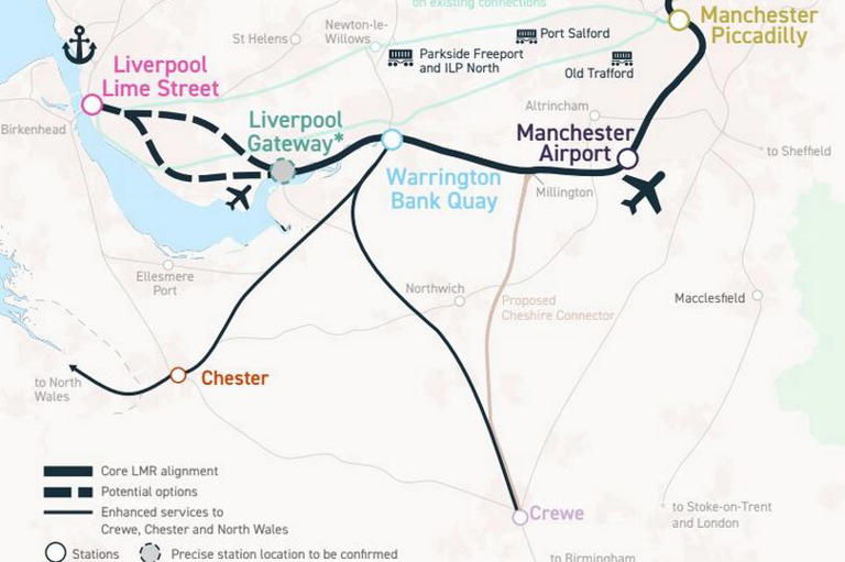 Liverpool to Manchester rail line 'can balance UK economy' with £15bn boost