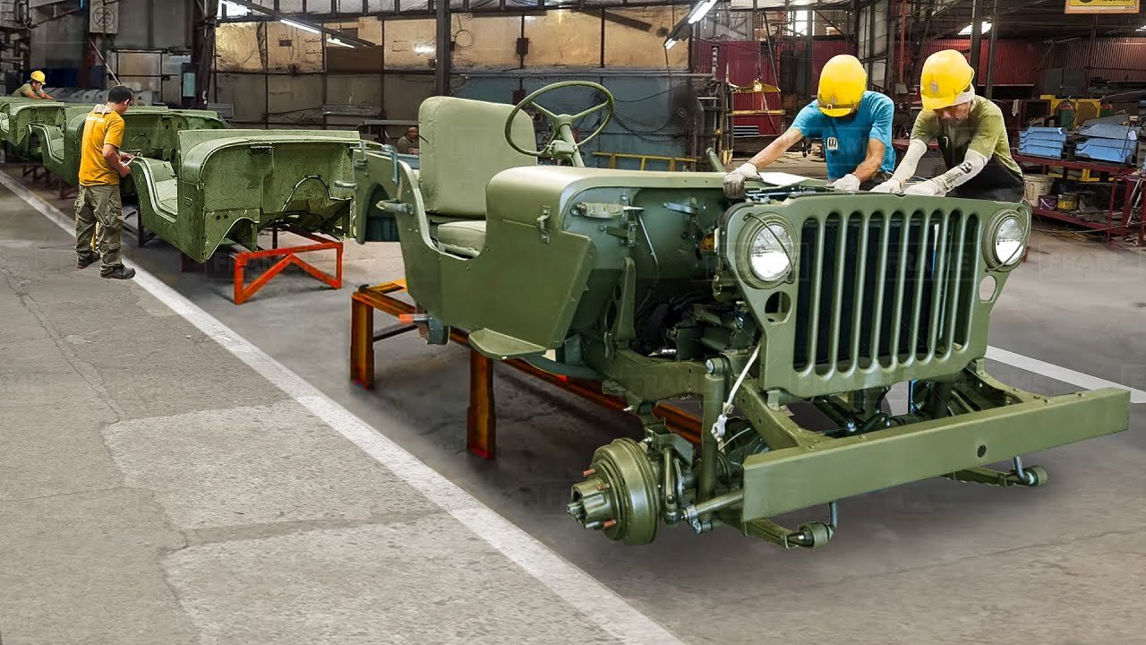 How They Produce WW2 Willys Jeep Parts Inside Massive Filipino Factory ...