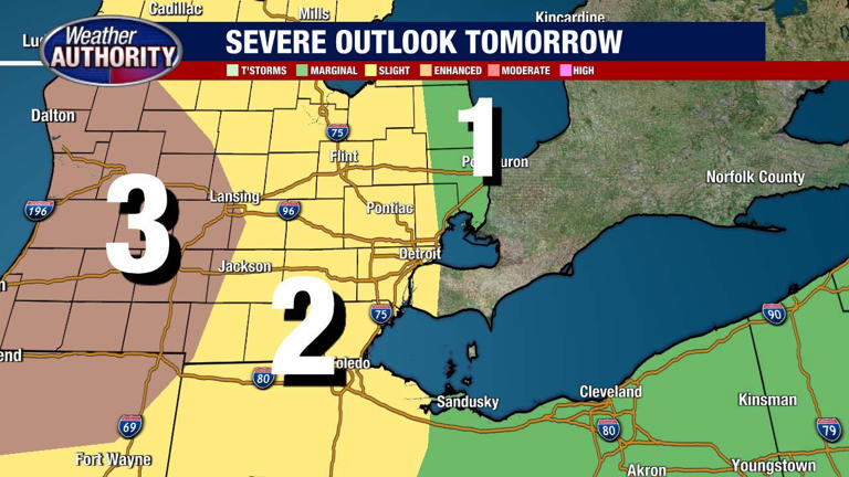 Cloudy Wednesday with spotty showers over metro Detroit