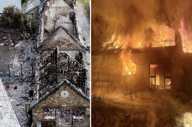 Woman's horror as home 'obliterated' by fire in which four families ...
