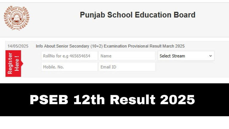 PSEB 12th Result 2025 Direct Link: Check Punjab Board Class 12 Science Stream And School Wise ...