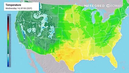 The heat is on in the central U.S. as temperatures climb to as much as ...