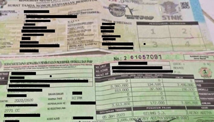 Ketahui Beda STNK Asli dan Palsu Ternyata Ada Warna Abu-abu dan Kuning ...