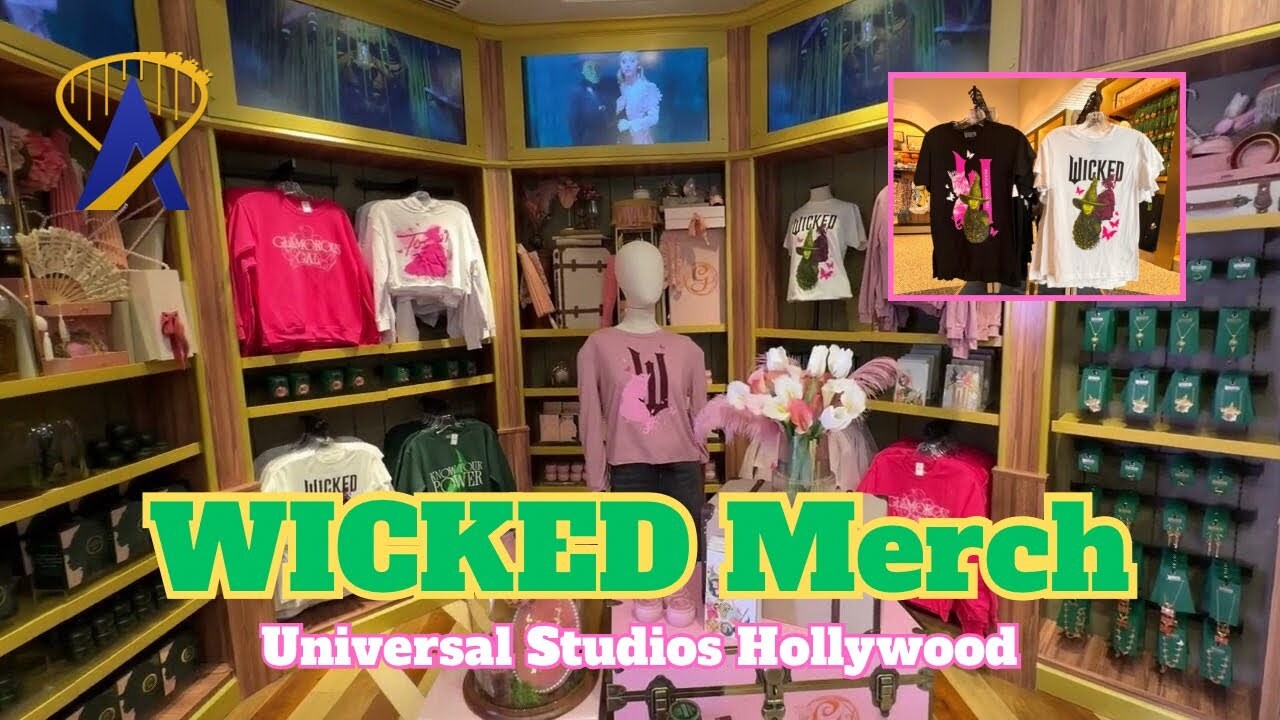 Wicked Movie Merchandise at Universal Studios Hollywood