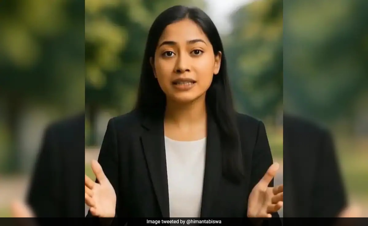 "Meet Ankita": Himanta Biswa Sarma Shares Video Of AI Anchor Reporting ...