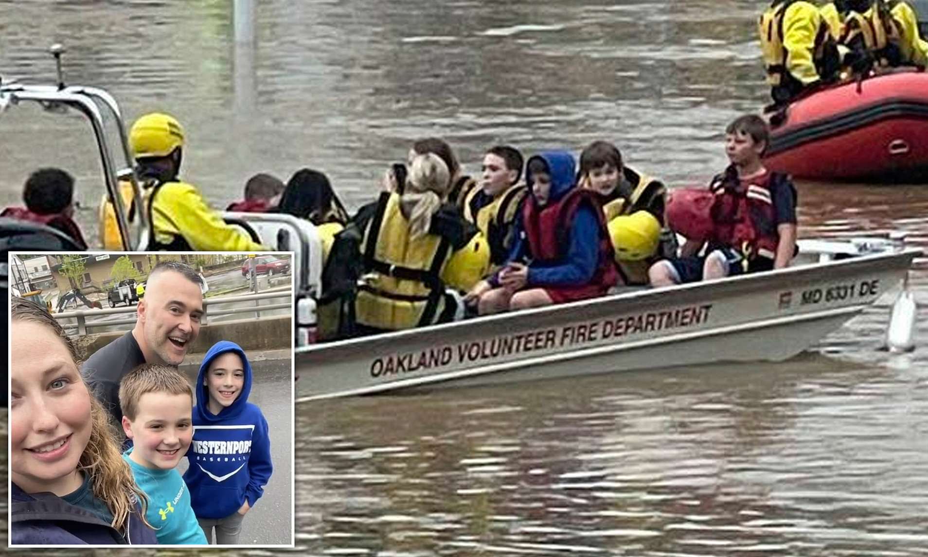 Terror in classroom as flash flooding sends gushing river onto campus ...