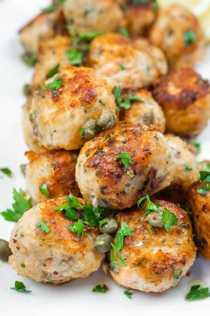 Pan-Fried Salmon Balls
