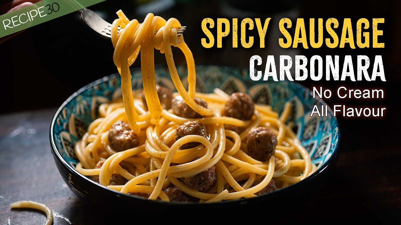 Spicy Sausage Carbonara-Style Pasta