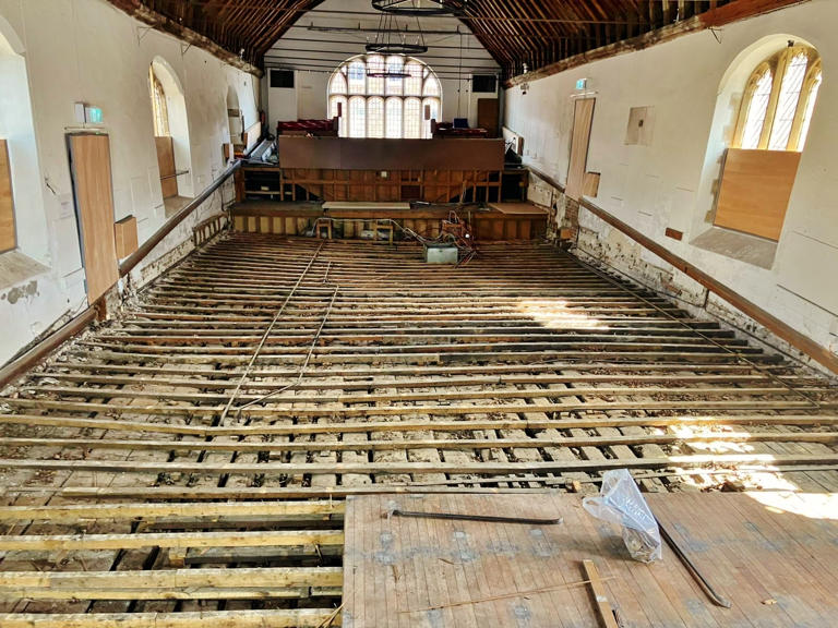 Theatre exposes historic timber floor dubbed ‘dry equivalent of the ...