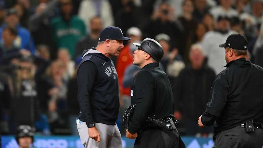 Aaron Boone Ejected In Yankees' Loss To Seattle After Low Strike Call ...