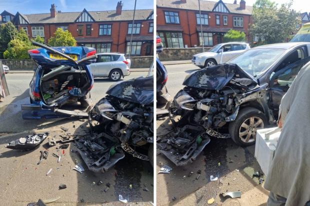 Three-car crash near primary school on busy borough road