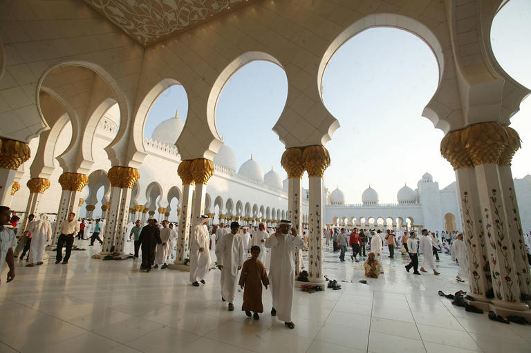 A look inside the Sheikh Zayed Grand Mosque before Donald Trump’s visit ...
