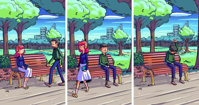 Funny Scenarios With Unexpected Endings, Portrayed In 15 Comics By This ...