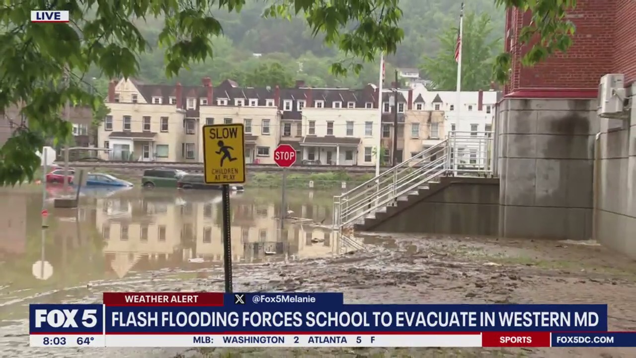 Flash flooding prompts school evacuation in western Maryland