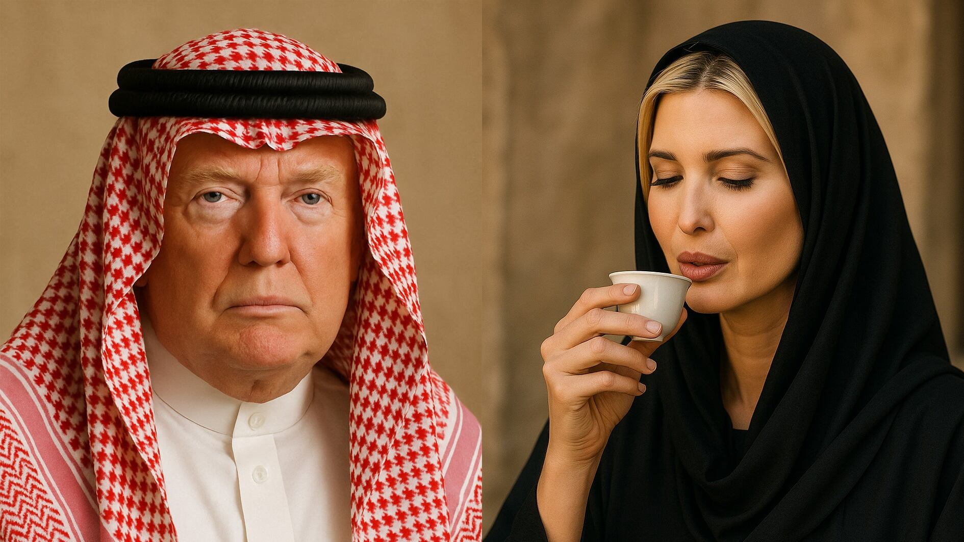 Saudis celebrate Trump visit with AI-generated images of 'Abu Ivanka'