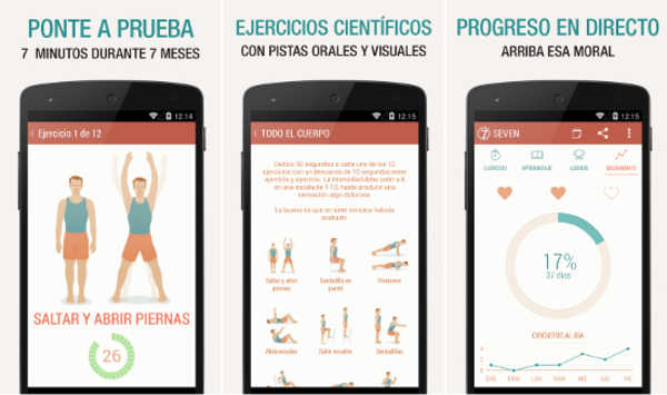 Retos de ejercicios en siete minutos con Android: aplicaciones, ciencia y claves para ponerte en ...