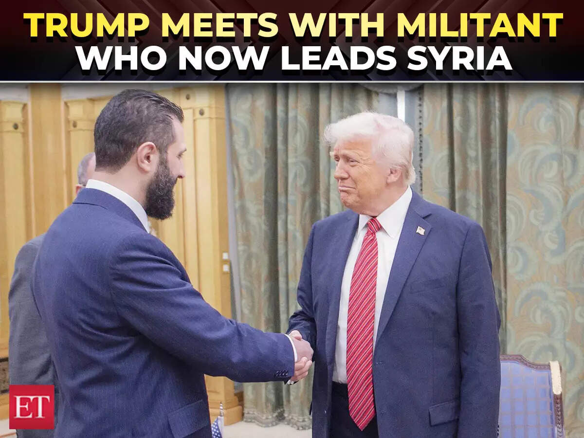 Trump meets ex-Al Qaeda, now Syrian Leader Jolani, in Saudi Arabia as ...